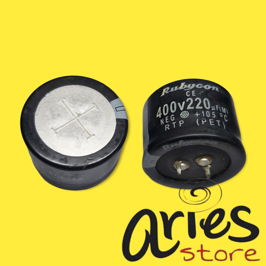 Jual ELCO 220uf 400v RUBYCON PENDEK | Shopee Indonesia