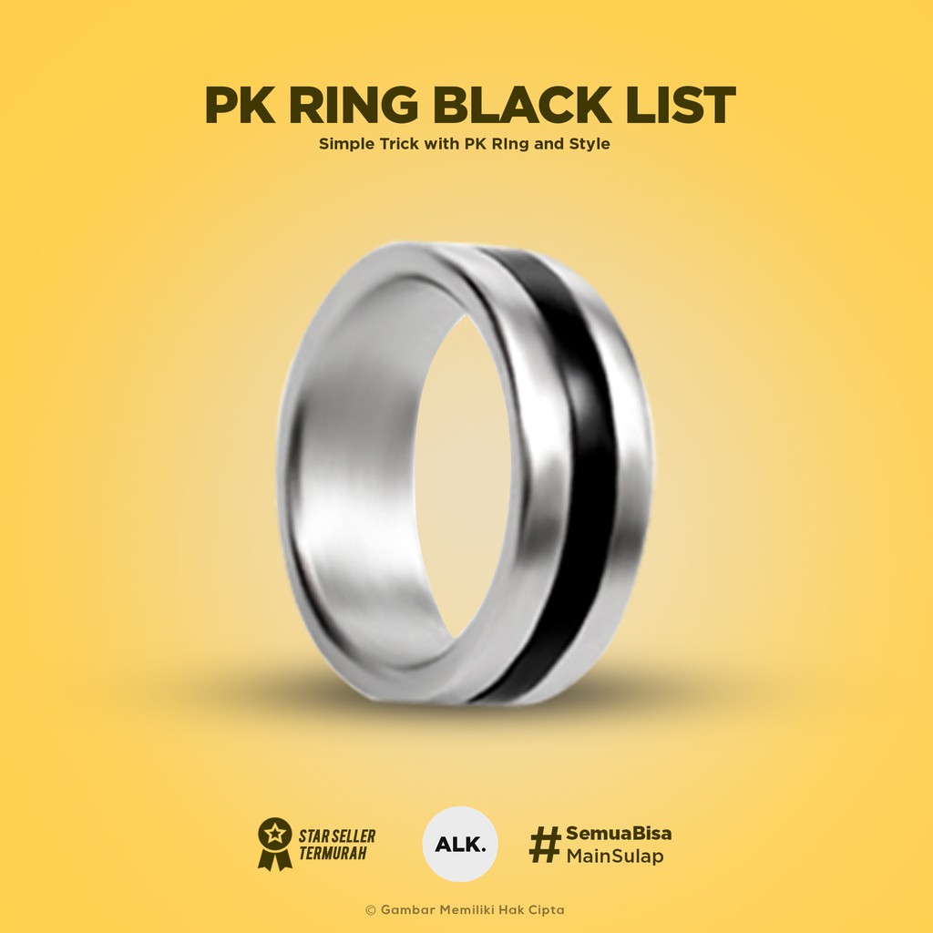 Jual Pk Ring Black List ( Alat Sulap Cincin , Cincin Magnet ) | Shopee ...