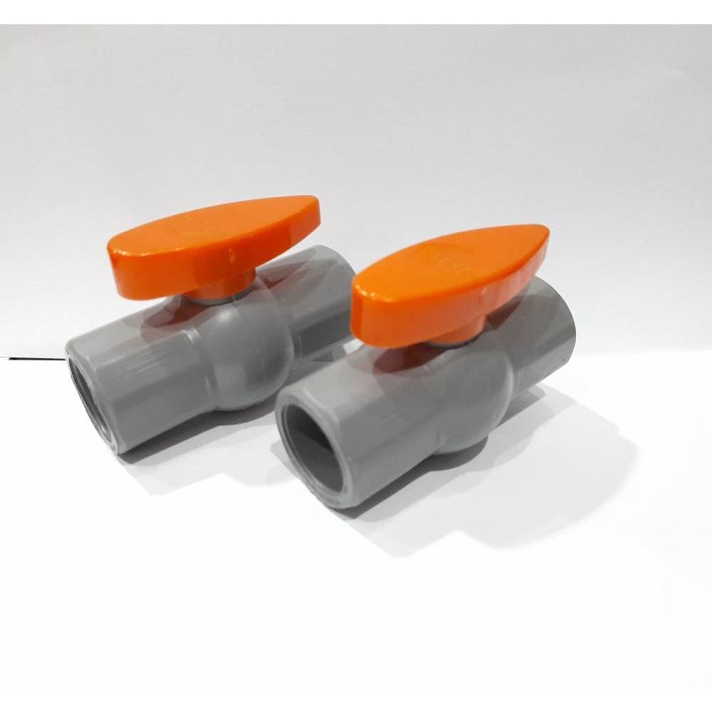 Jual Stop kran pvc ball valve pvc sambungan pipa air pvc 1/2 inchi ukuran 1/2" | Shopee Indonesia