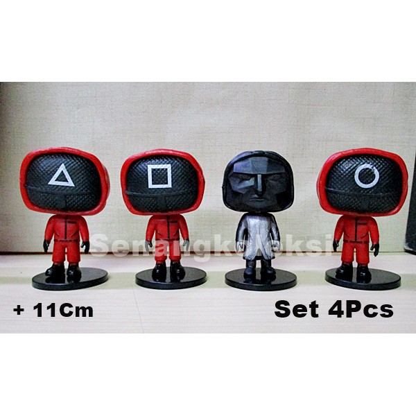 Jual Action Figure Squid Game Set isi 4/Mainan Hobi | Shopee Indonesia