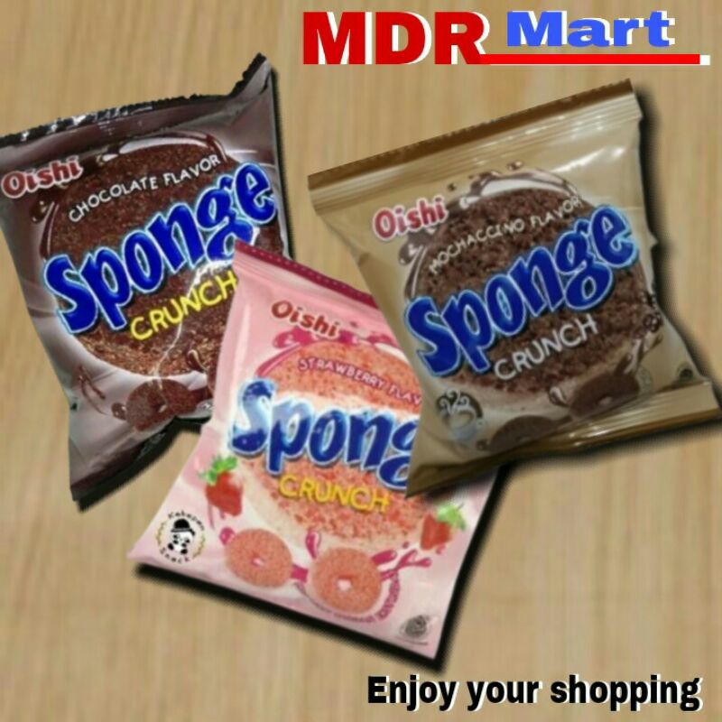 Jual SPONGE KECIL Crunch oishi 1 pack isi 20 x 9gr | Shopee Indonesia