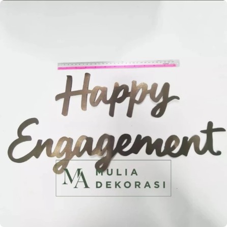 Jual Tulisan Dekorasi Backdrop Happy Wedding Engagement Birthday Karton ...
