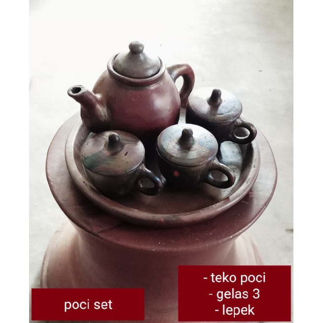 Jual set teko poci tanah liat | Shopee Indonesia