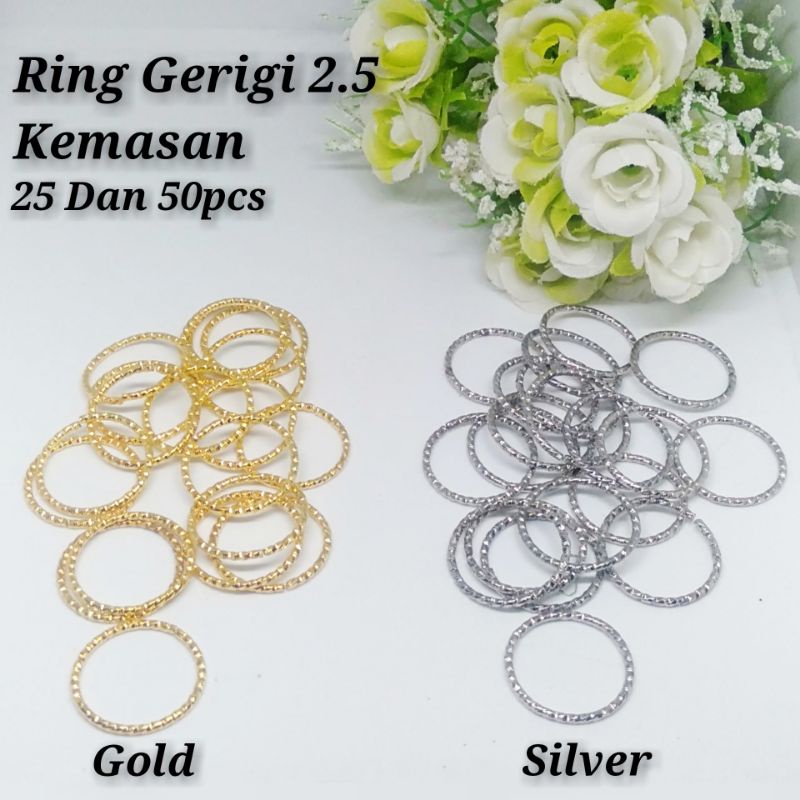 Jual Pandora Ring Gerigi 2.5cm Silver Gold | Shopee Indonesia