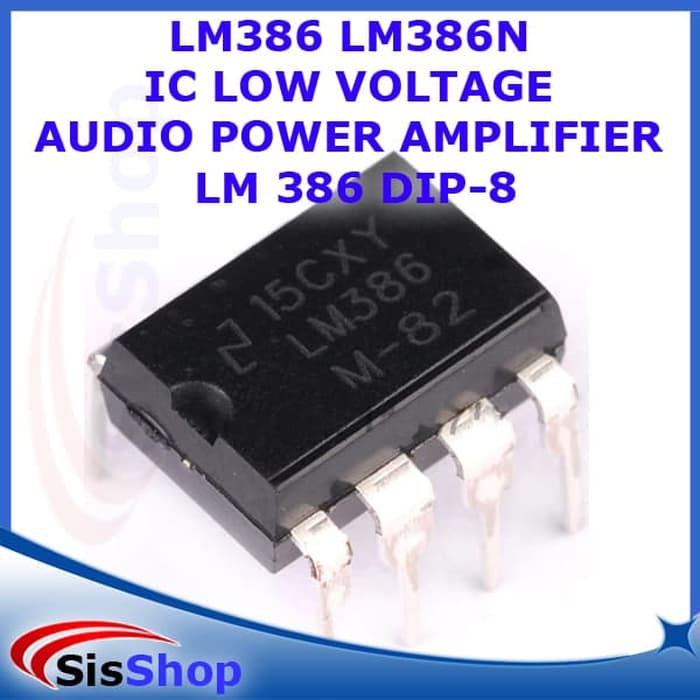 Jual LM386 LM386N IC LOW VOLTAGE AUDIO POWER AMPLIFIER LM 386 DIP-8 | Shopee Indonesia