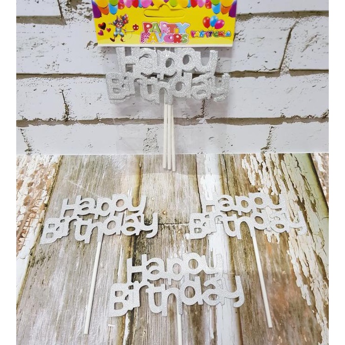 Jual TOPPER CAKE HAPPY BIRTHDAY/ CAKE TOPPER HAPPY BIRTHDAY/ HIASAN KUE ...