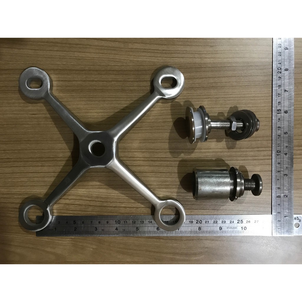 Jual Spider Fitting 160 Mm 4Kaki Fitting Spider Penjepit Kaca Kaki 4 ...