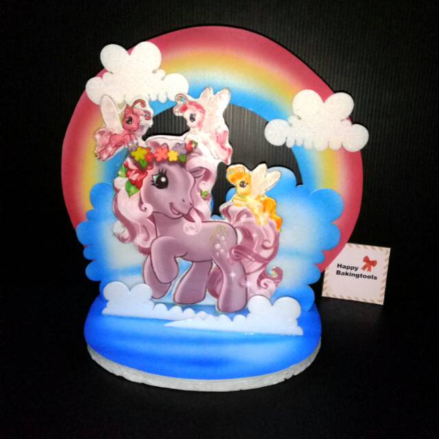 Jual Topper kue ultah kuda pony, hiasan kue ulang tahun, hiasan ...