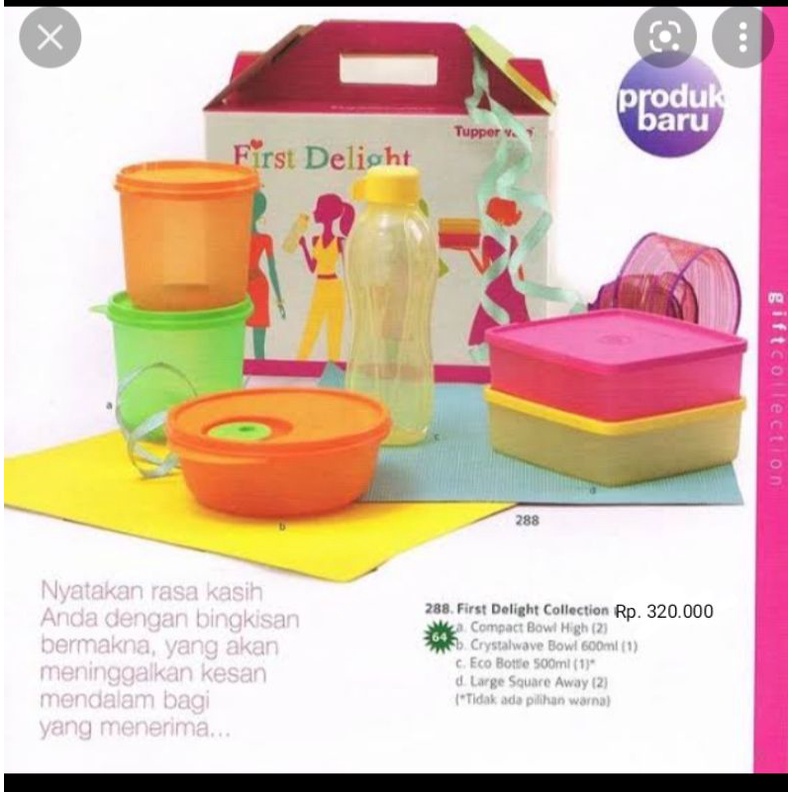 Jual First Delight set tupperware / paket lengkap tupperware / paket ...