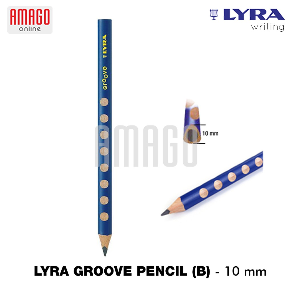 Jual Pensil Satuan - LYRA Groove Pencil Jumbo (B) - Black - 10 mm ...