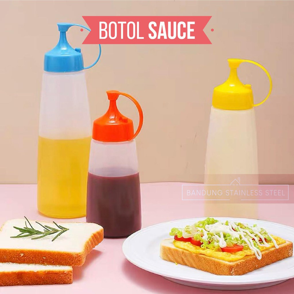 Jual Botol Saus 400m Saos Kecap Minyak Mayones Plastik Warnal | Shopee ...
