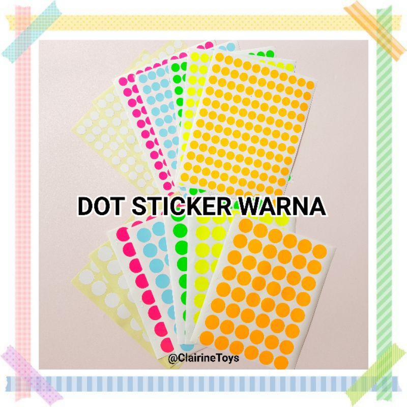 Jual DOT STICKER WARNA WARNI | Shopee Indonesia