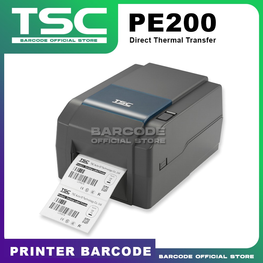 Jual Printer Barcode TSC PE200 / PE-200 Print Stiker Label Cetak ...