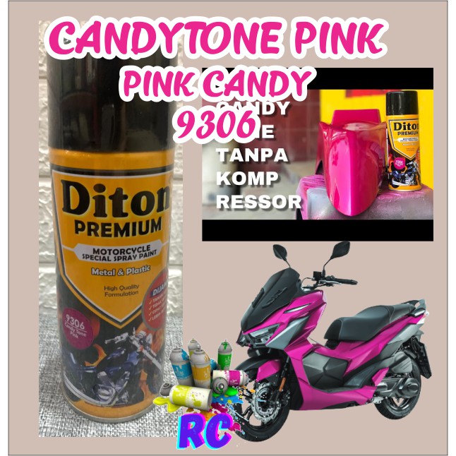 Jual Cat Semprot Pink Candy Tone PINK MERAH MUDA 9306 Diton Premium ...