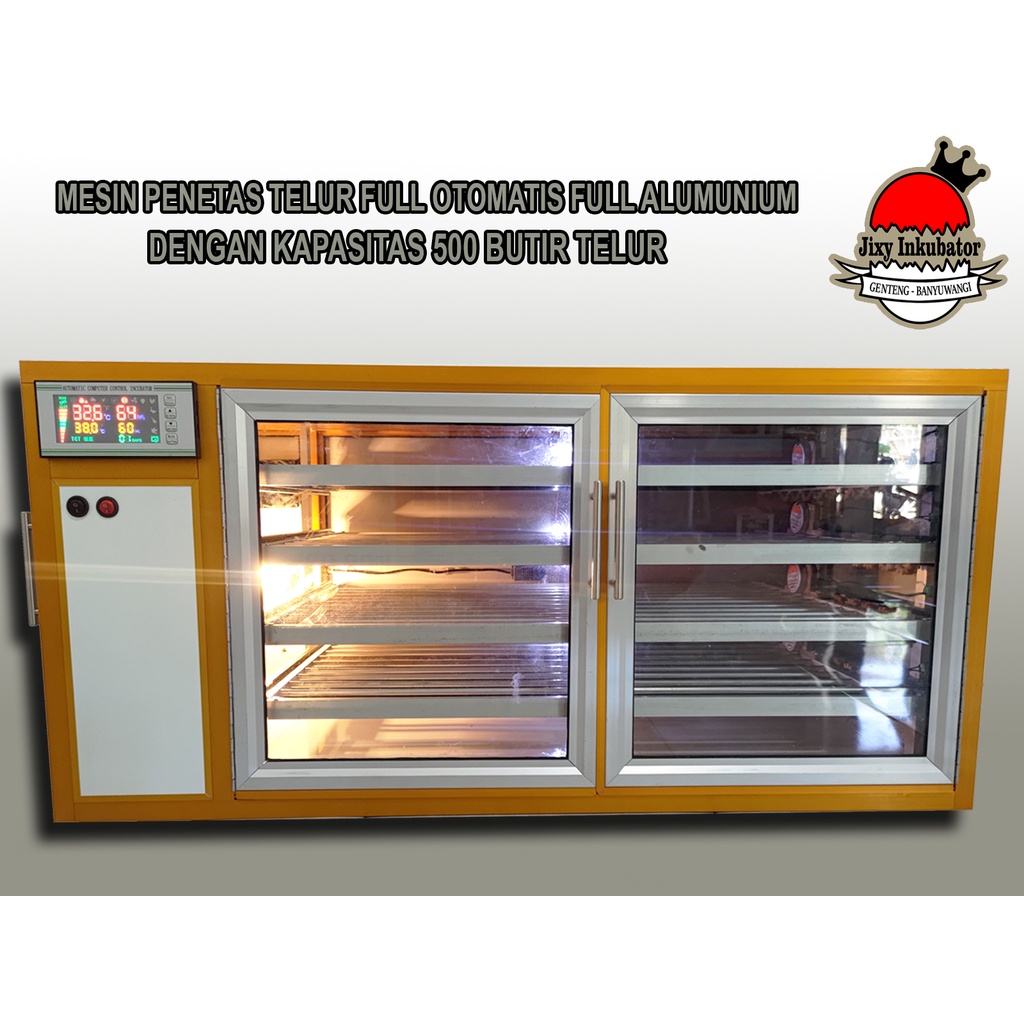Jual mesin penetas telur kapasitas 500 full otomatis FULL ALUMINIUM ...
