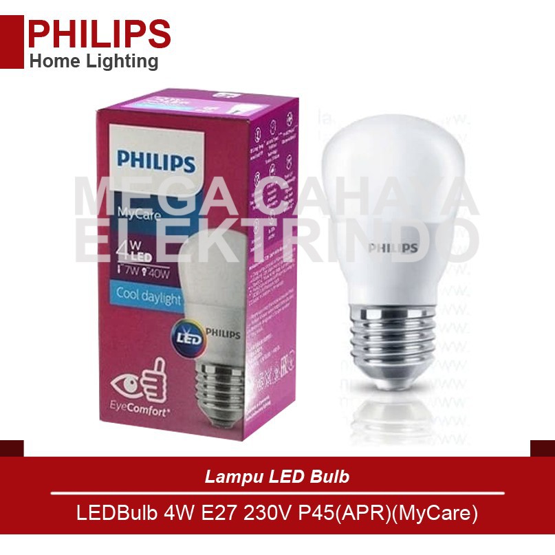 Jual Lampu LED Philips 4W - Putih & Kuning - LED Bulb | Shopee Indonesia
