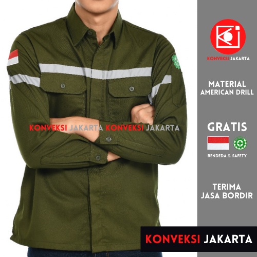 Jual Baju Wearpack Kemeja Safety K3 Proyek Tambang Lengan Panjang ... Jual Baju Wearpack Kemeja Safety K3 Proyek Tambang Lengan Panjang ...