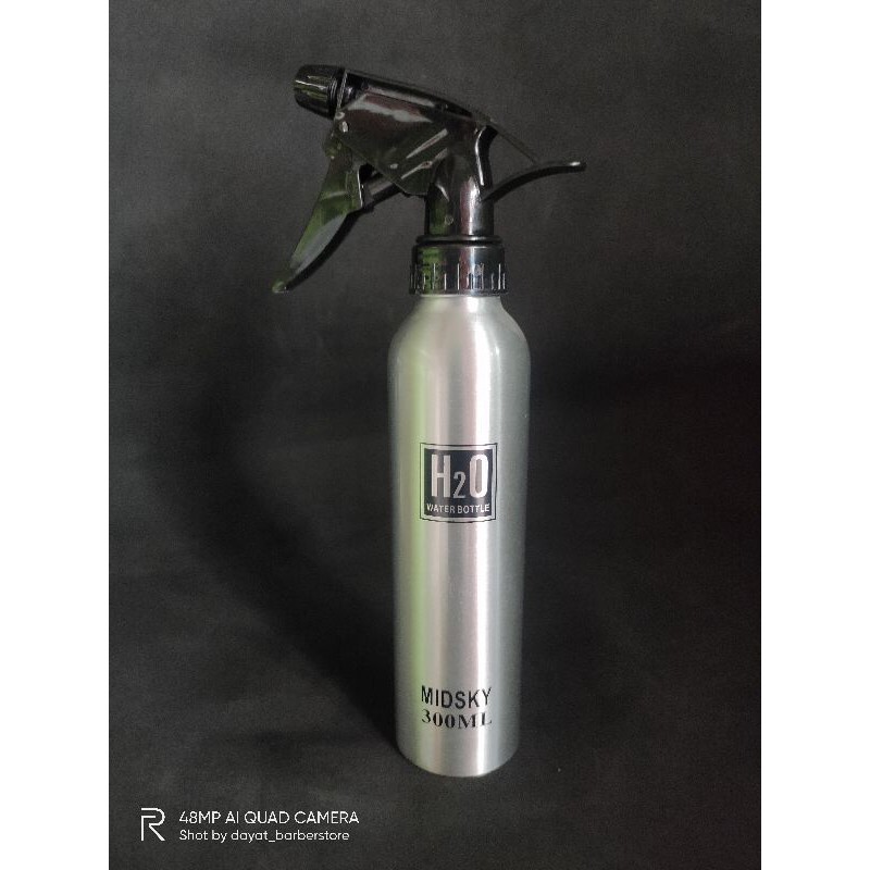 Jual Botol spray alumunium H2o 300ml bottle sprayer barbershop pangkas ...
