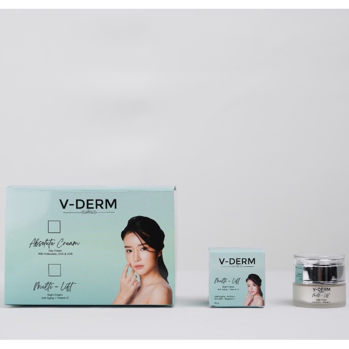 Jual Paket Reseller V-DERM Multi-Lift Night Cream Anti Aging + Vitamin ...