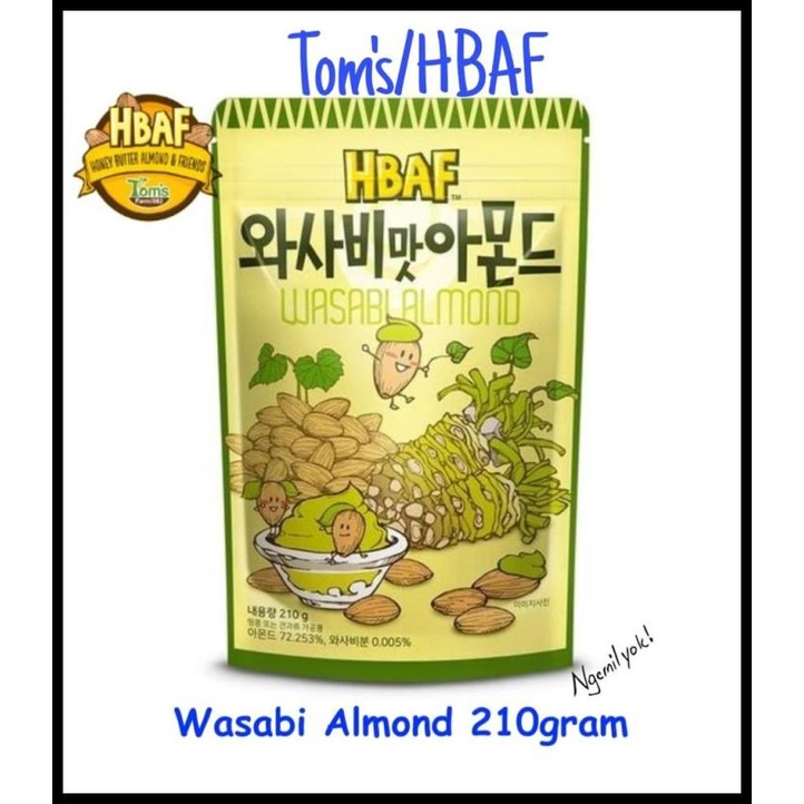 Jual Wasabi Almond Korea (210gr) - Tom's Farm | Shopee Indonesia