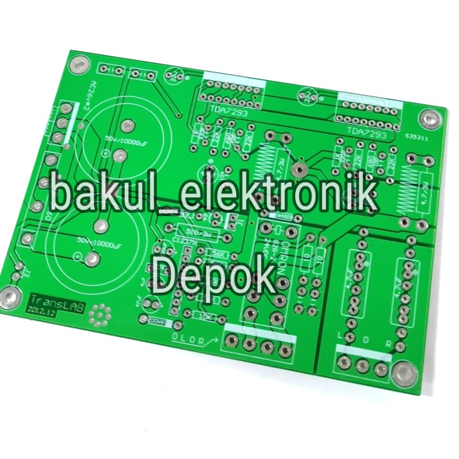 Jual PCB POWER TDA7293 STEREO + SPEAKER PROTECH UPC1237 | Shopee Indonesia