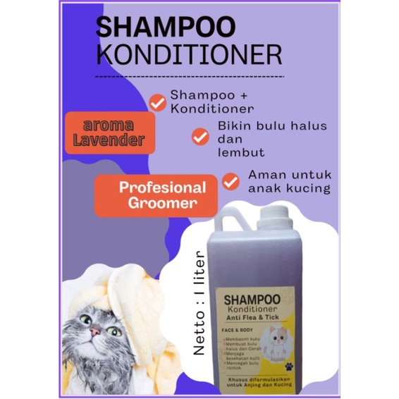 Jual Shampoo conditioner 2in 1/anti kutu/anti jamur/anti bakteri/anti ...