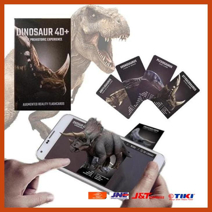 Jual KARTU DINOSAUR 4D AUGMENTED REALITY FLASHCARDS OCTAGON STUDIO ...