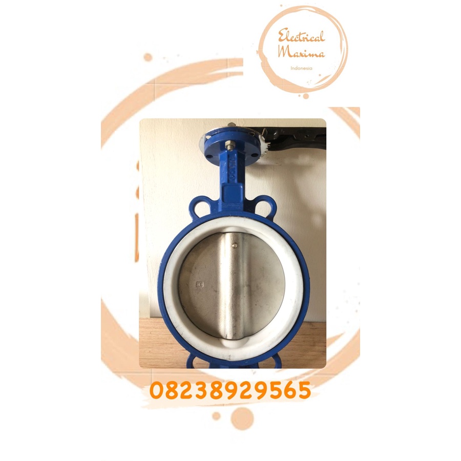 Jual Butterfly Valve 5inci DN125 Besi PTFE D71F-16 Katup Kupu-Kupu | Shopee Indonesia