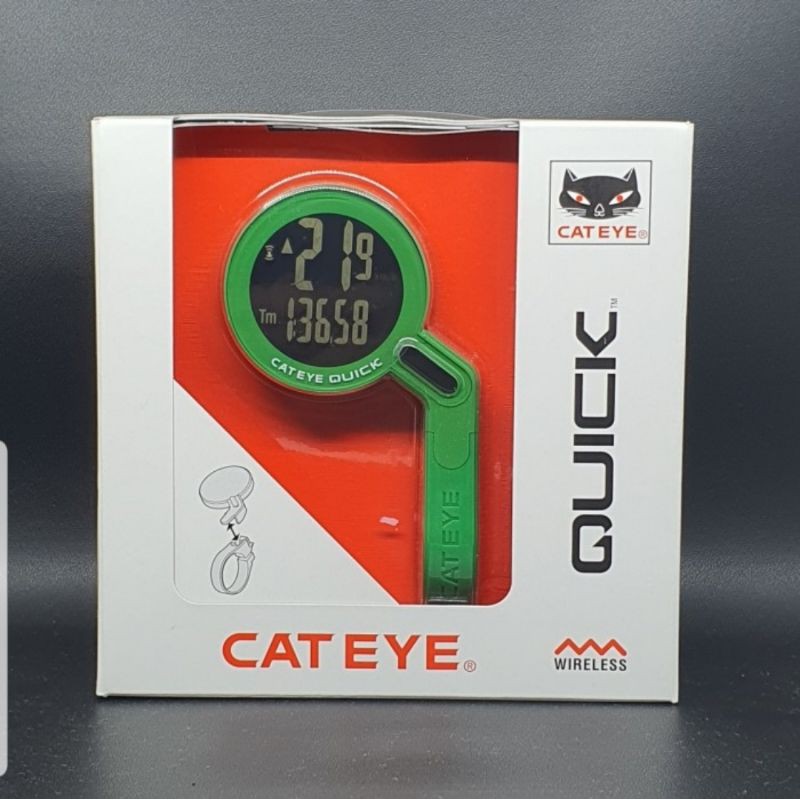 Jual Speedometer sepeda cyclo computer CAT EYE QUICK RS 100 W | Shopee ...