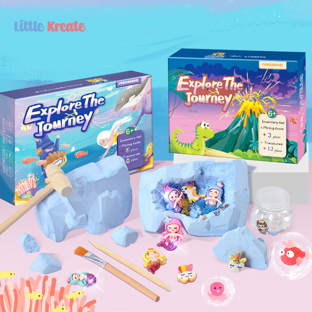 Jual Excavation Dig Kit / Mining Kit / Mainan Anak Arkeologi / Fossils ...