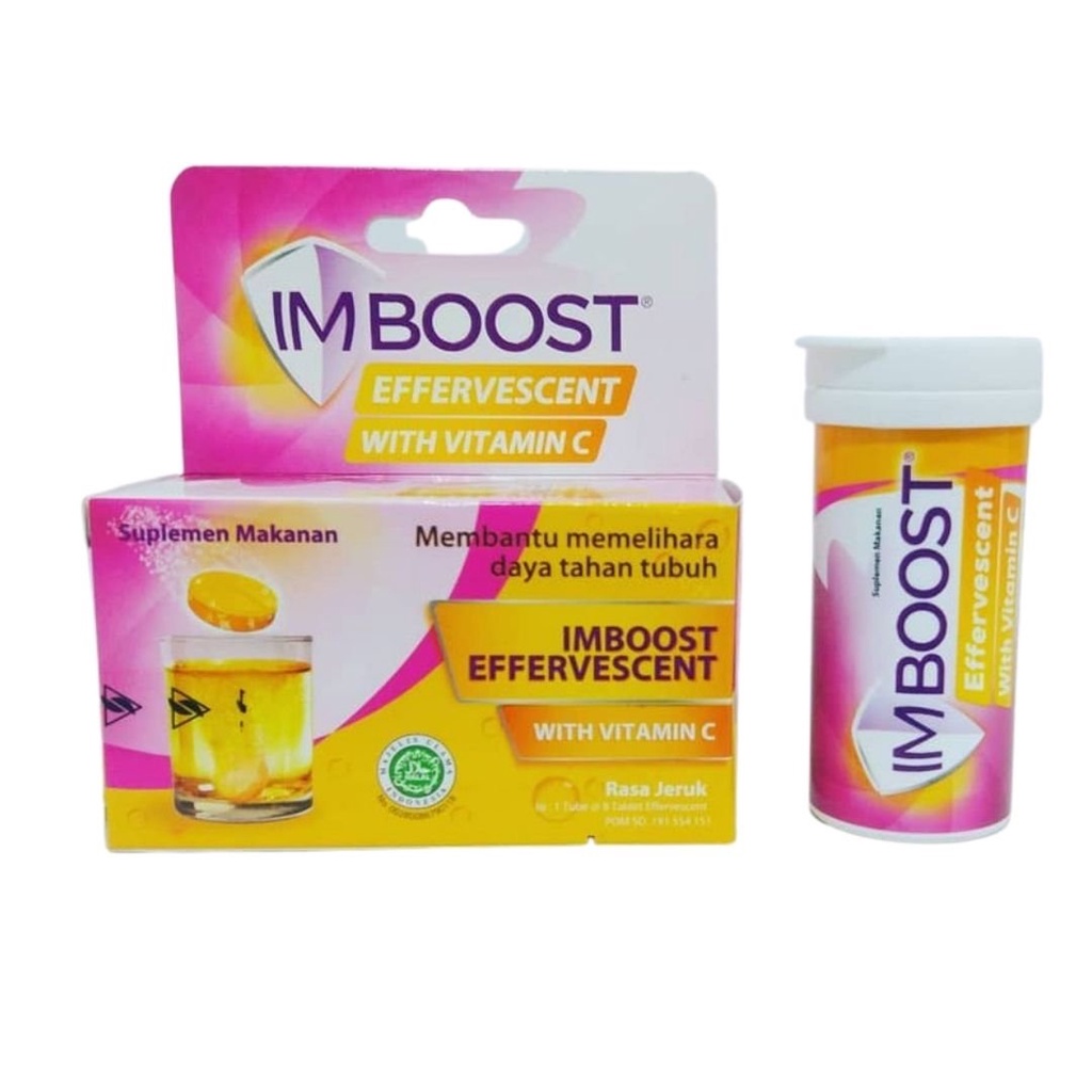 Jual IMBOOST EFFERVESCENT RASA JERUK @8 TABLET | Shopee Indonesia