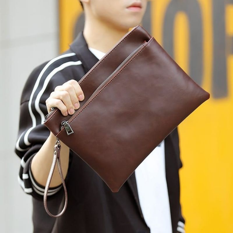 Jual CLUTCH PRIA KULIT PREMIUM IMPORT HANDBAG PRIA | Shopee Indonesia