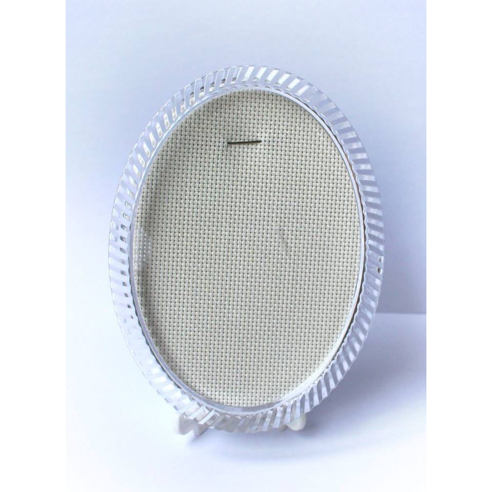 Jual Frame Foto Sulam Kristik Oval Pigura A-010-080 + Kaki Frame ...