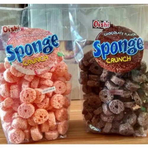 Jual Oishi Sponge Crunch Snack Chiki Original Cemilan Kiloan 230gr ...