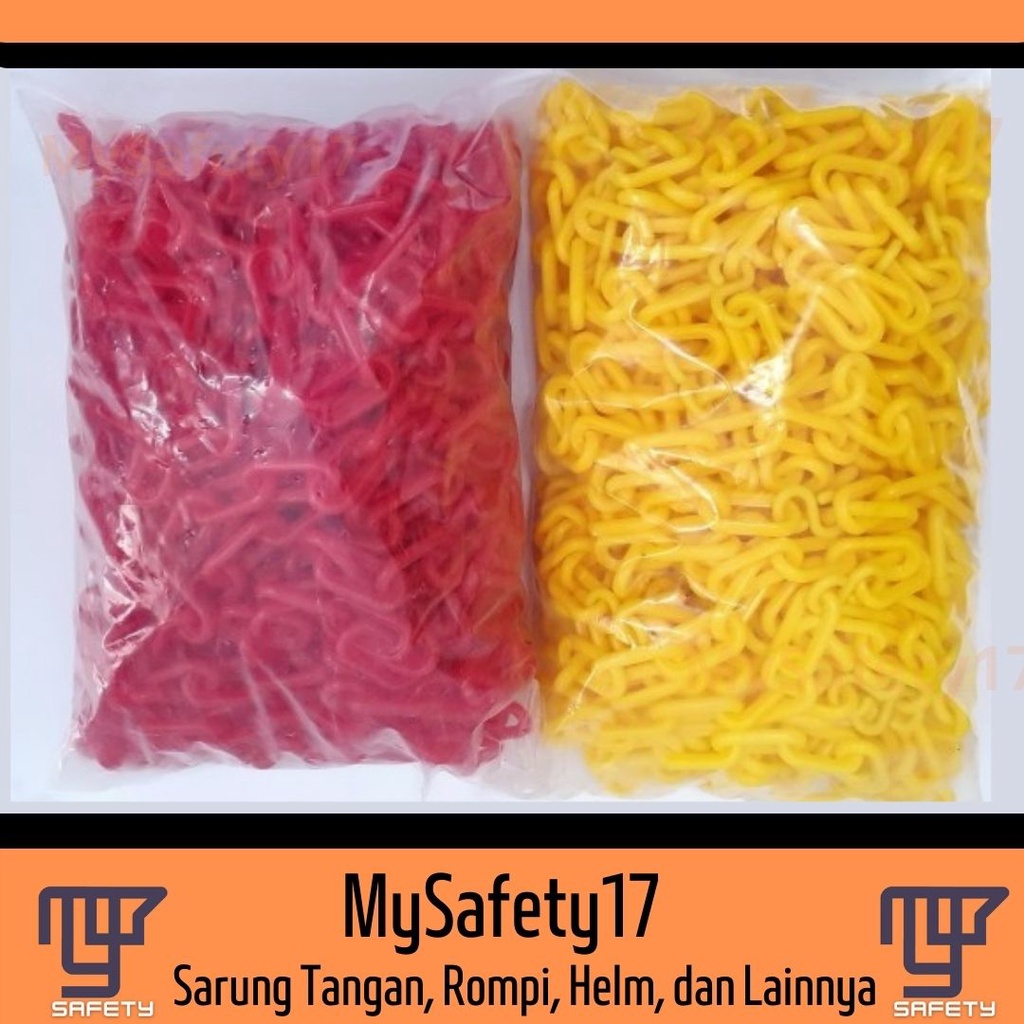 Jual Rantai Plastik Pvc Berkualitas 6 mm x 25 meter Penghubung Traffic ...