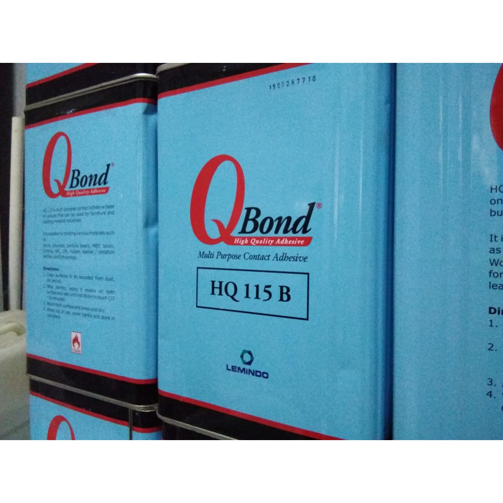 Jual LEM KUNING Q BOND HQ 115 B @9.5 KG / QBOND LEM SERBAGUNA / LEM Q ...