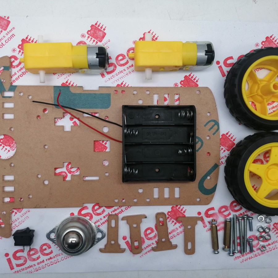 Jual Smart Car Chassis chasis 2WD DIY frame body tracing acrylic ...