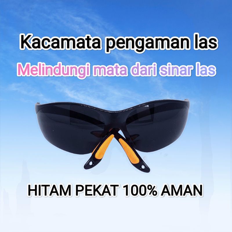 Jual Kacamata las hitam pekat din 11 - safety welding / Kacamata las ...