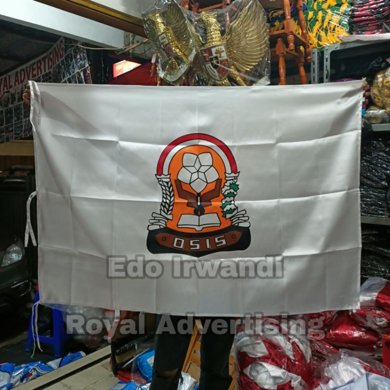 Jual Bendera OSIS SMA Bendera OSIS SMK Bahan Satin Ukuran 90 x 135 cm ...