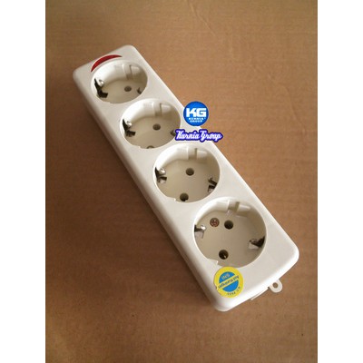 Jual TERMINAL STOP KONTAK 4 LUBANG ARDE + LAMPU BAHAN KUNINGAN COLOKAN LUBANG 4 PARALEL 16A ...