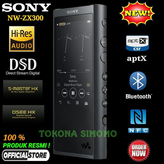 Jual Sony Nw Zx300 Hi-Res Walkman 64Gb Digital Music Player Original ...