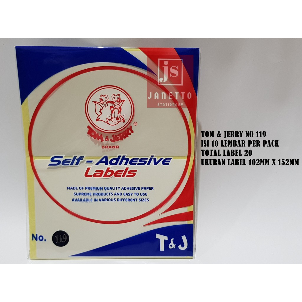 Jual Tom and Jerry Label no 119 | Shopee Indonesia