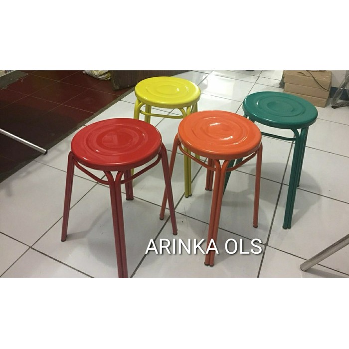 Jual Kursi Baso Kursi Bakso Besi tanpa senderan | Shopee Indonesia