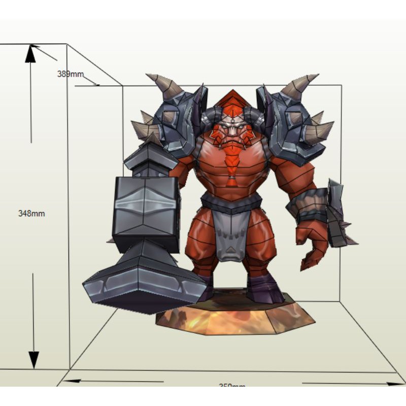 Jual Hero Mobile Legends Minotaur Son Of Minos Papercraft | Shopee ...