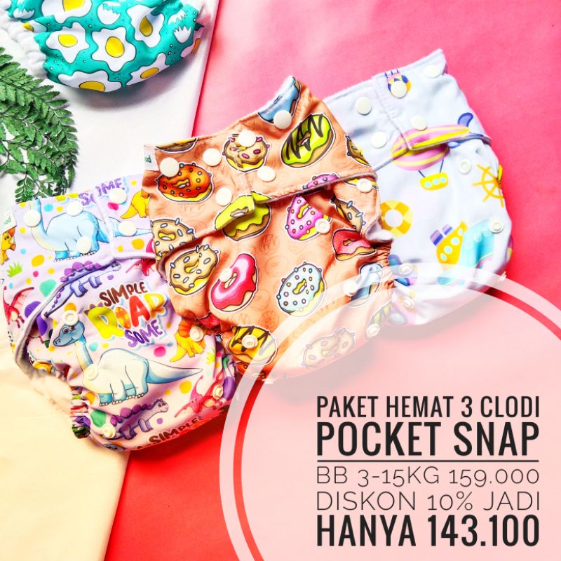 Jual Paket hemat 3 pocket snap | Shopee Indonesia