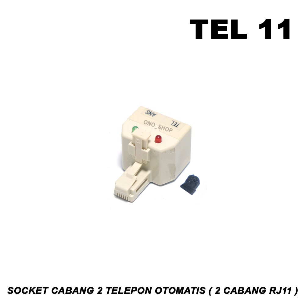 Jual Socket Cabang 2 Telepon Otomatis ( 2 Cabang RJ11 ) | Shopee Indonesia