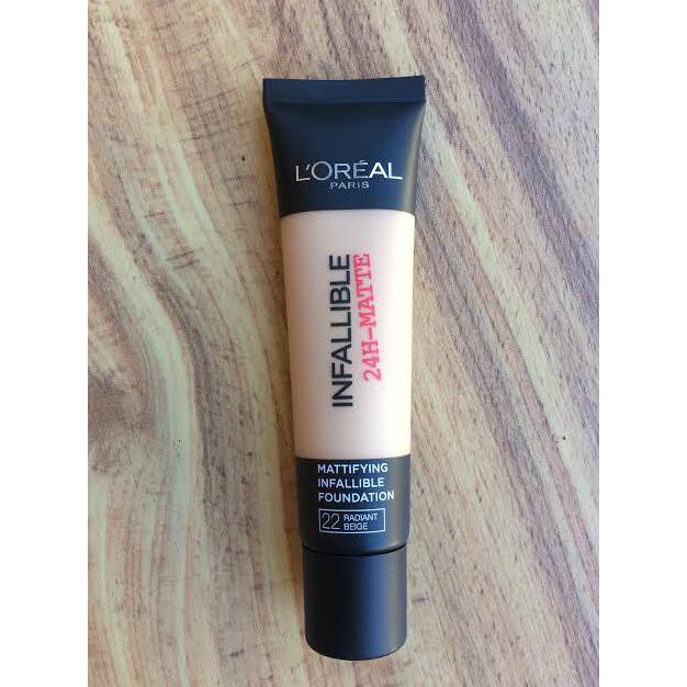 Jual LOREAL INFALLIBLE 24H MATTE FOUNDATION 22 RADIANT BEIGE 35ML ...