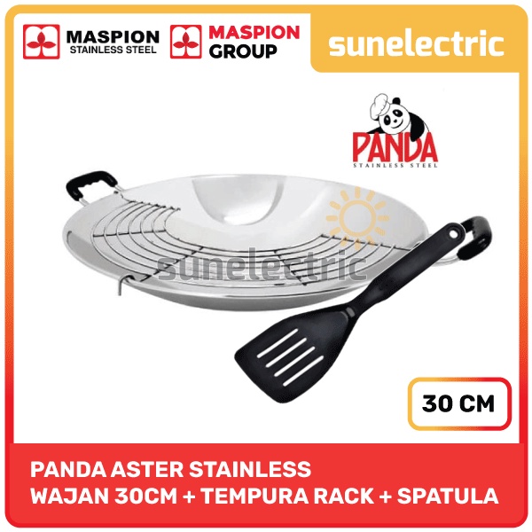 Jual Maspion SS Panci Wajan Penggorengan Kilap Stainless Steel Aster 30 ...