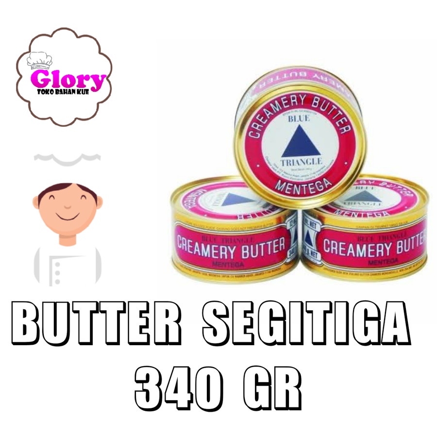 Jual blue triangle butter segitiga 340gr | Shopee Indonesia