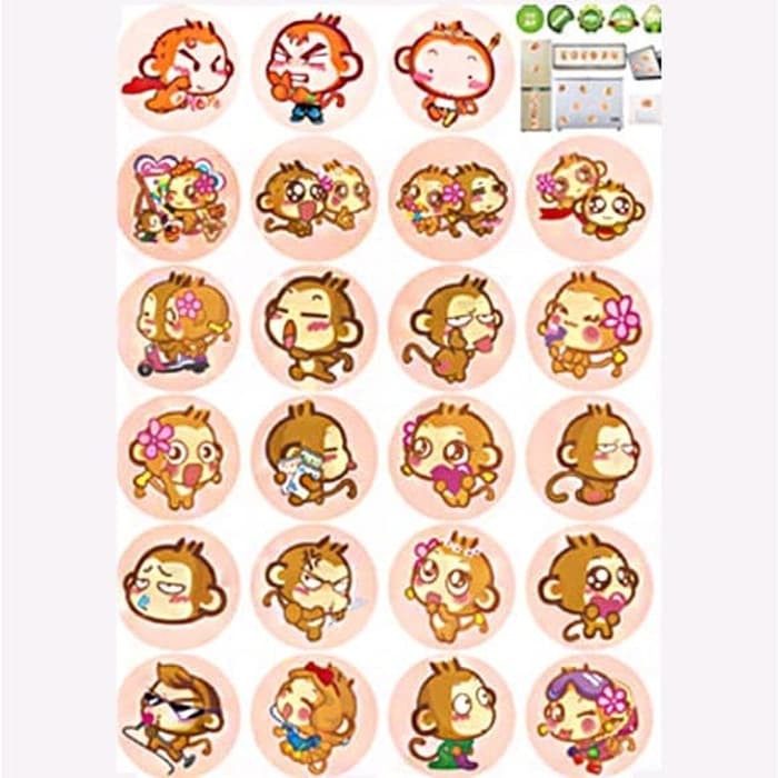 Jual Stiker Dinding / Stiker Kaca / Wall Sticker (Monyet Lucu ...